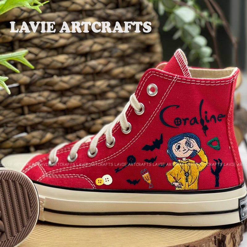 Halloween Themed Converse - Etsy