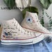 One More Chapter Book Converse, Flowers and Book Embroidered Converse ...