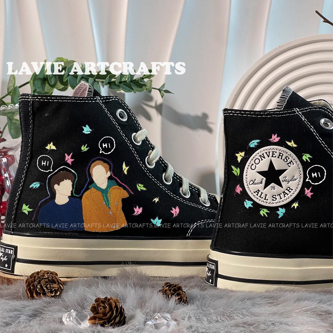 Heartstopper Converse, Bookish Inspired Converse High Top, Nick and ...