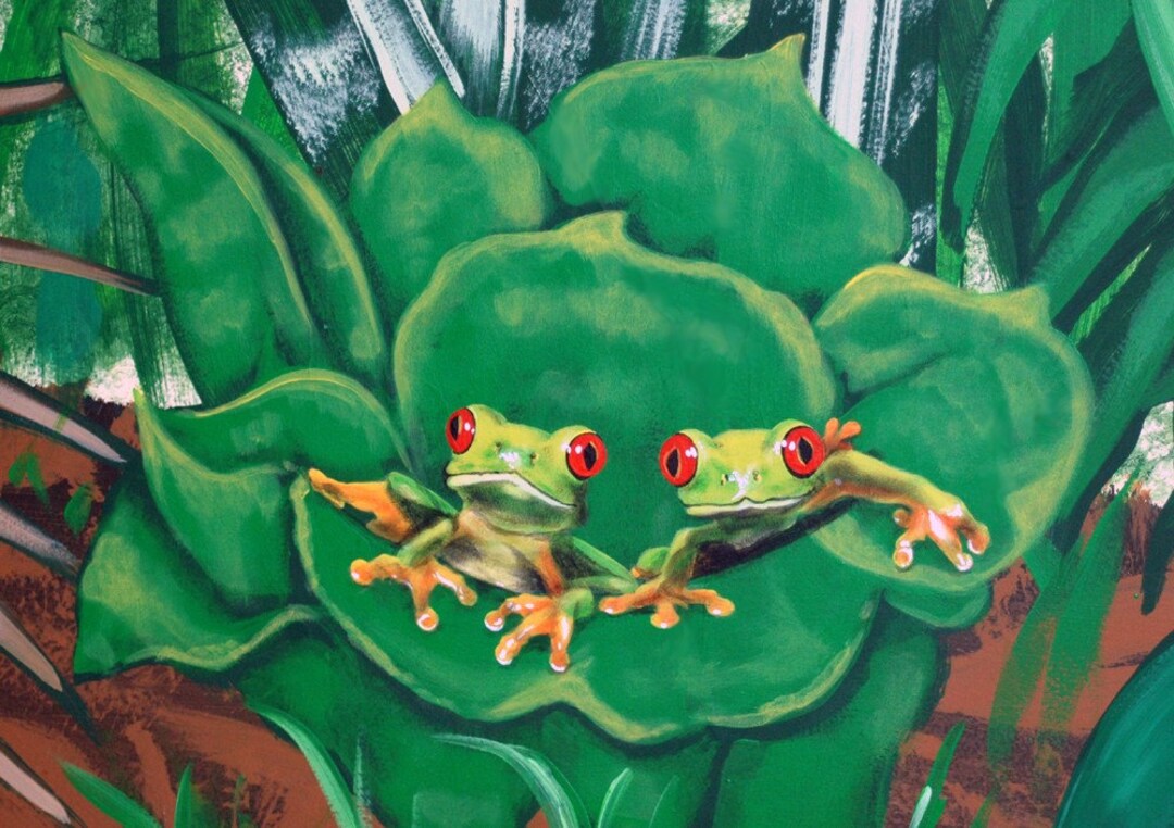 Rainforest Frogs Art Print - Etsy