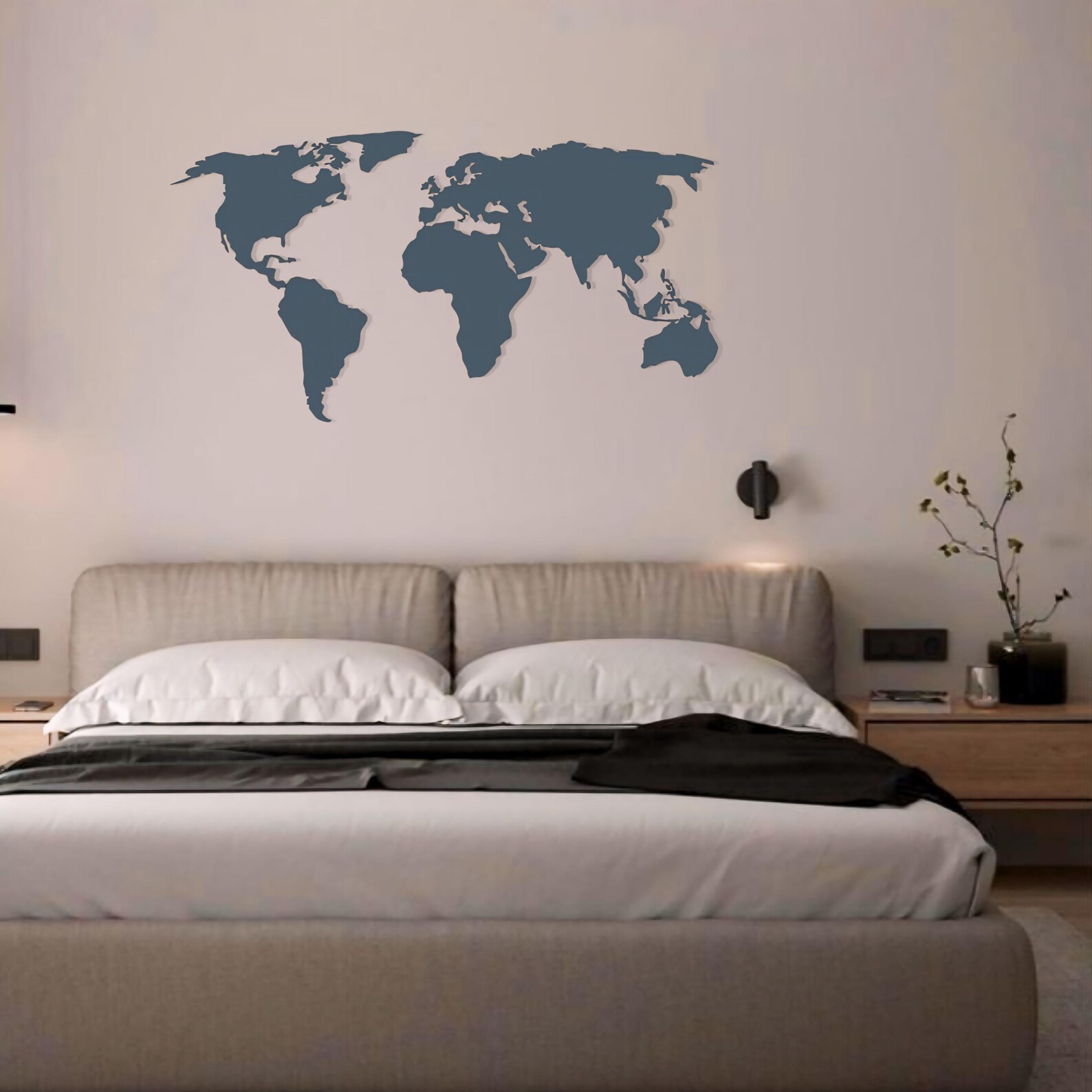 Carte du monde, Monde, Carte, Carte du monde Décoration murale en bois ...