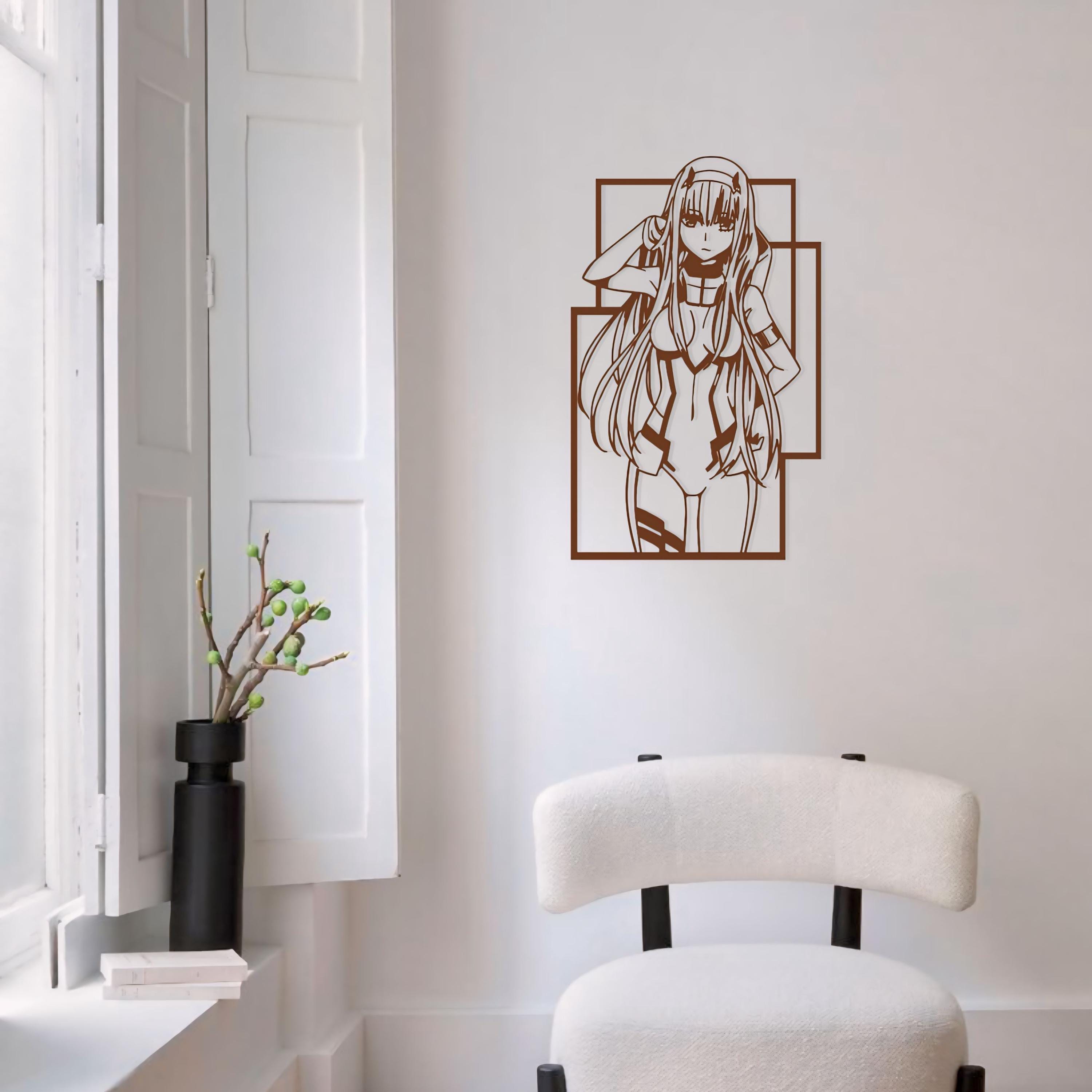 Zero Two, Darling in the Franxx, Anime, Zero Two Wooden Wall Decor ...