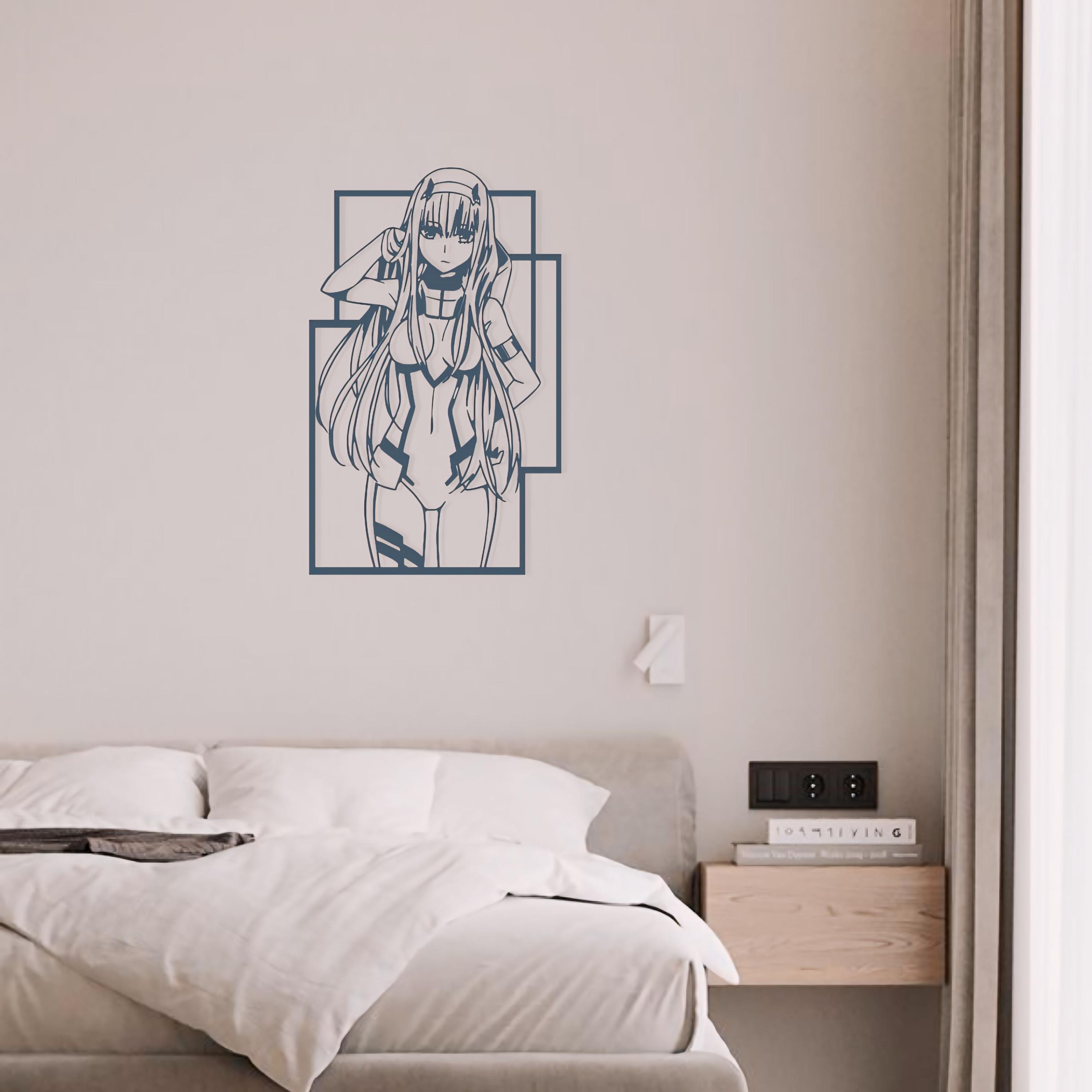 Zero Two, Darling in the Franxx, Anime, Zero Two Wooden Wall Decor ...