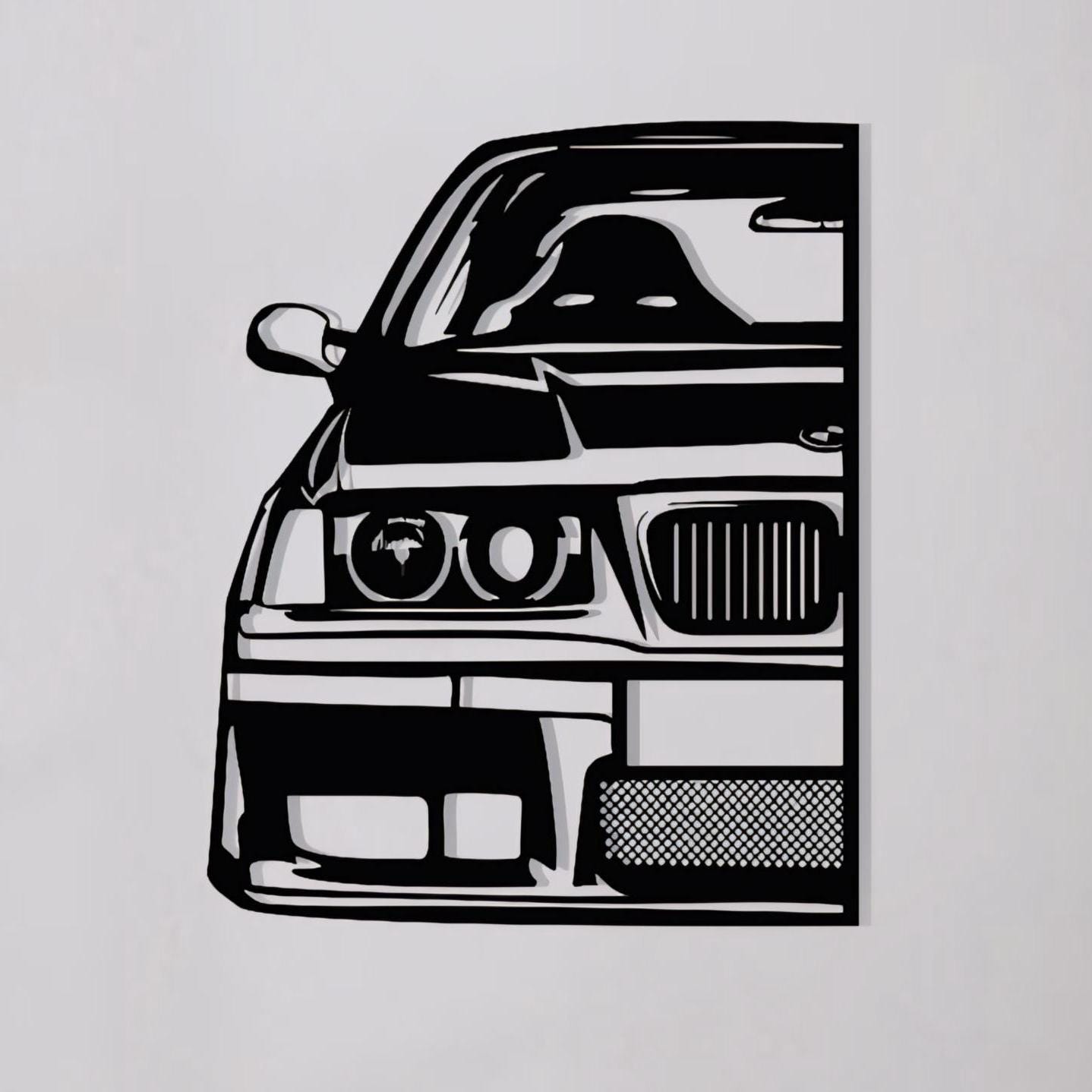 BMW E36, BMW 3 Series, BMW E36 Wooden Wall Decor, Bmw E36 Wooden Wall ...