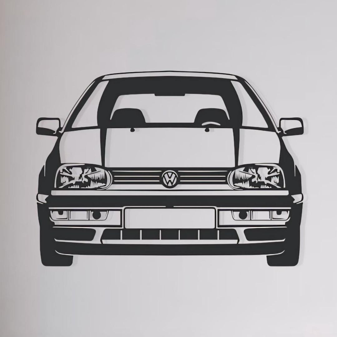 Volkswagen Golf 3, Golf MK3, Wooden Wall Decor, Wooden Wall Art, Wall ...