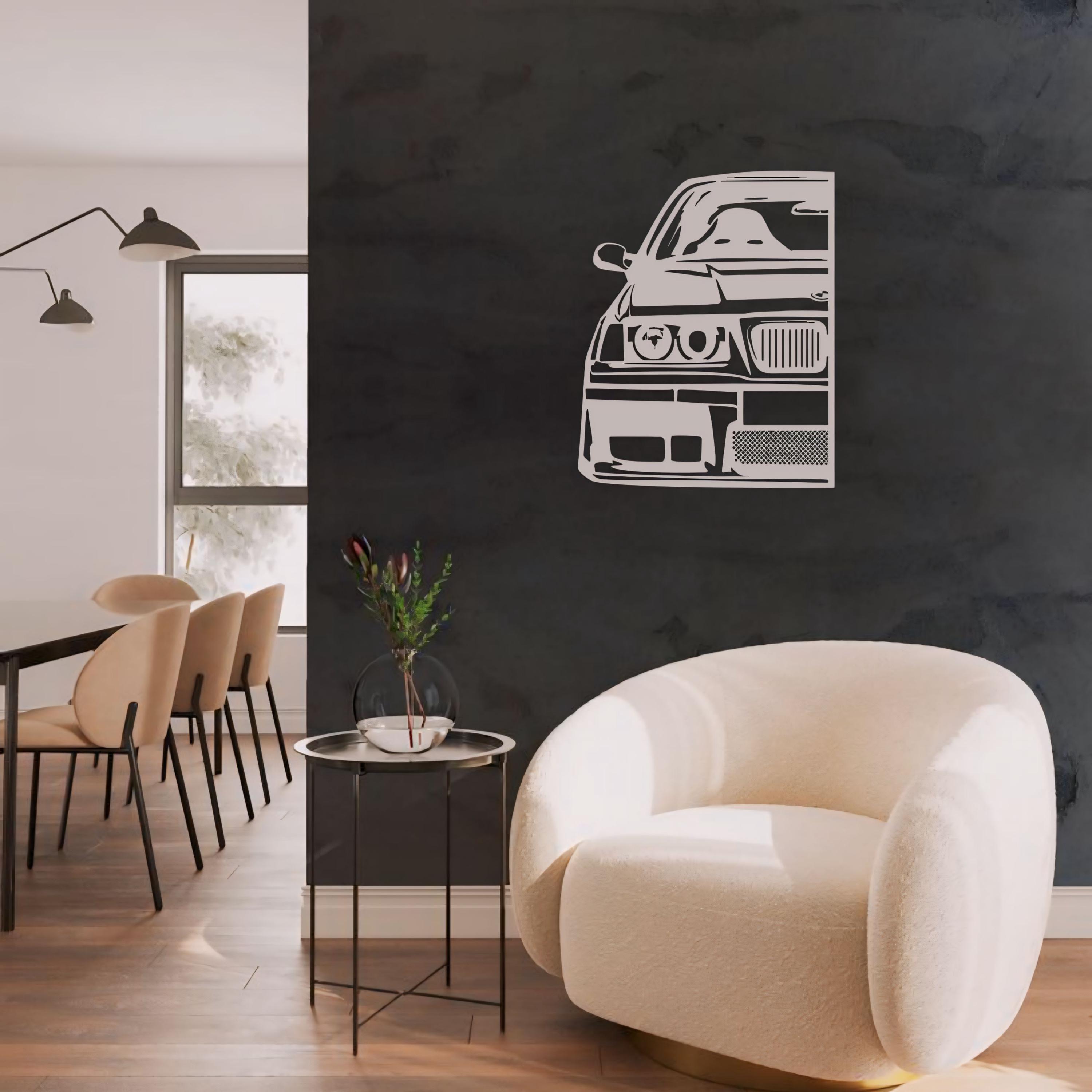 BMW E36, BMW 3 Series, BMW E36 Wooden Wall Decor, Bmw E36 Wooden Wall ...