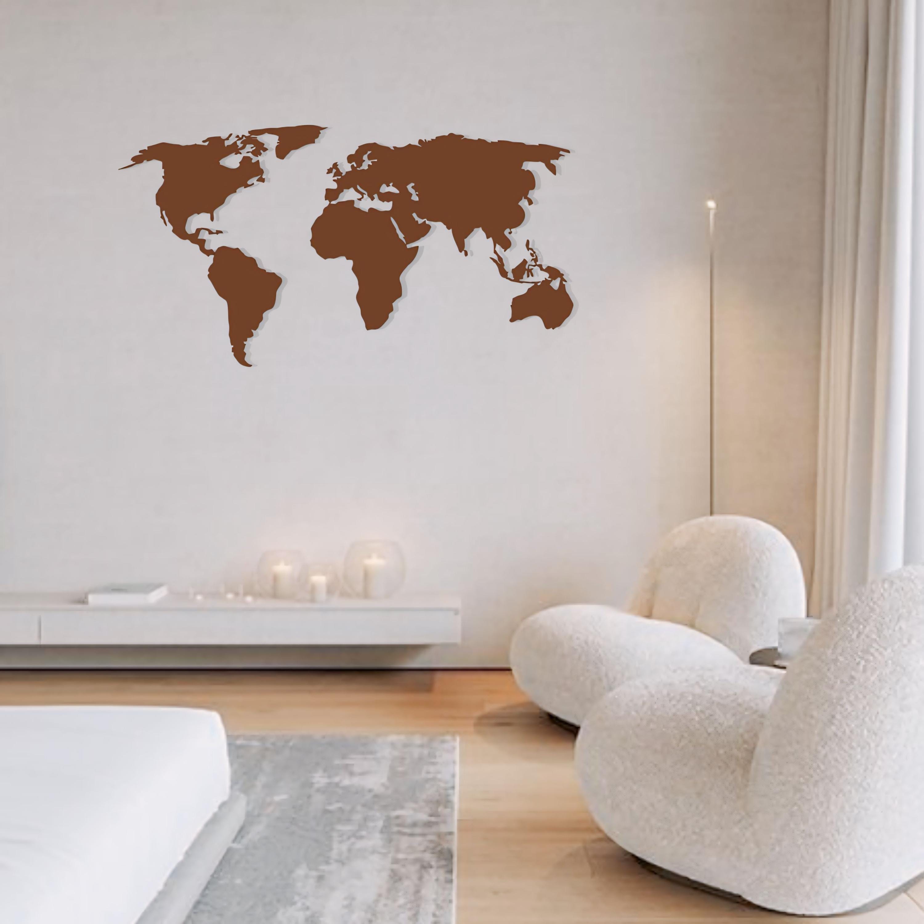 World Map, World, Map, World Map Wooden Wall Decor, World Map Wooden ...
