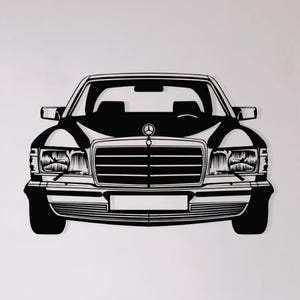 Mercedes-benz W126, Mercedes W126, Mercedes, W126, Wooden Wall Decor ...