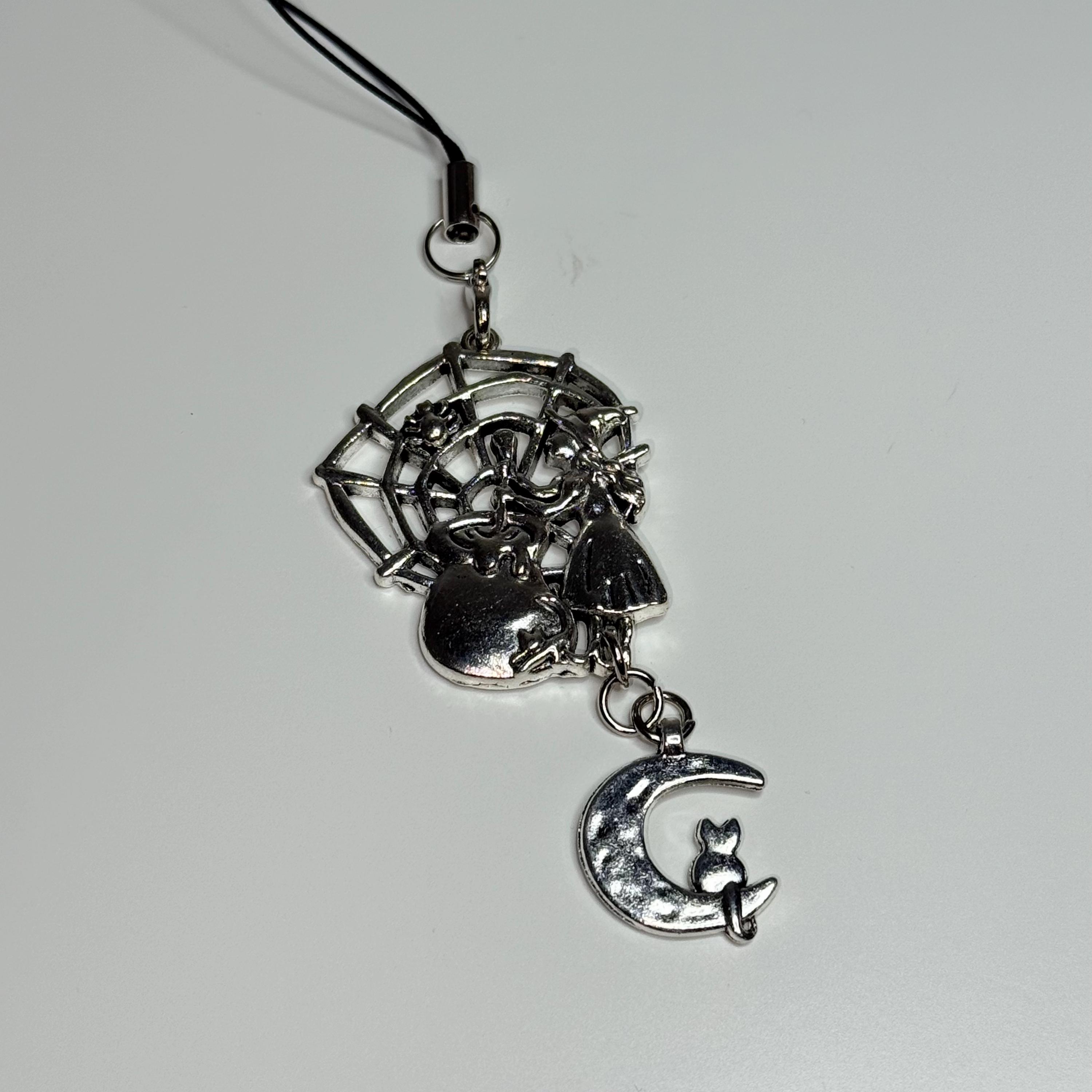 Halloween Skeletal Hand Phone Charm Strap: Spooky Gothic Keychain - Etsy
