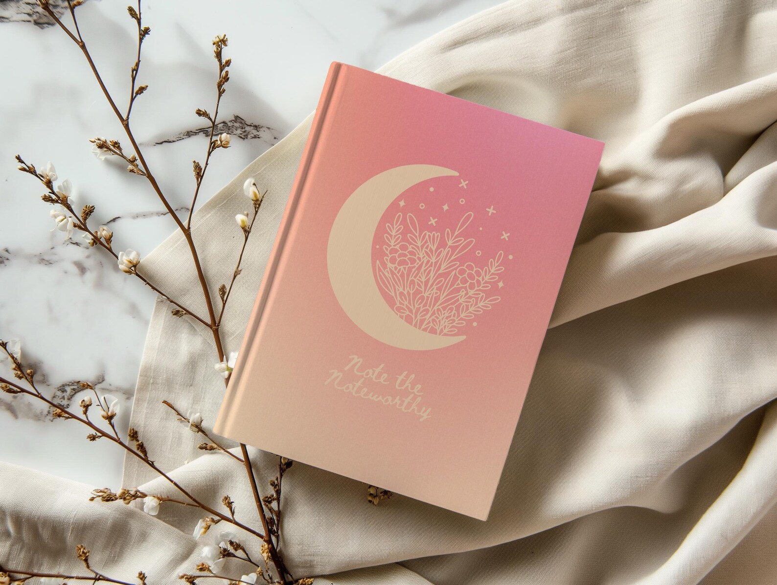 Note the Noteworthy Hardcover Notebook Motivational Notebook Gradient ...