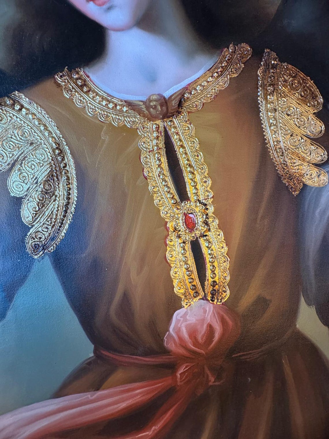 Archangel Raphael Reflection Painting on Canvas Cusco School of Art ...