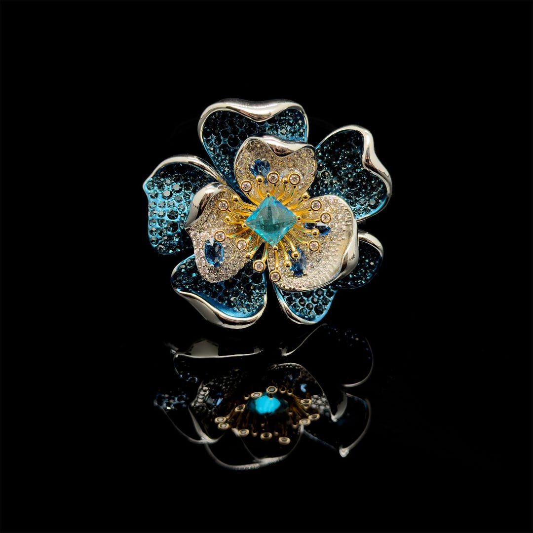 Vintage Deco Brooch, Art Deco Brooch, Floral Brooch, Luxury Brooch ...