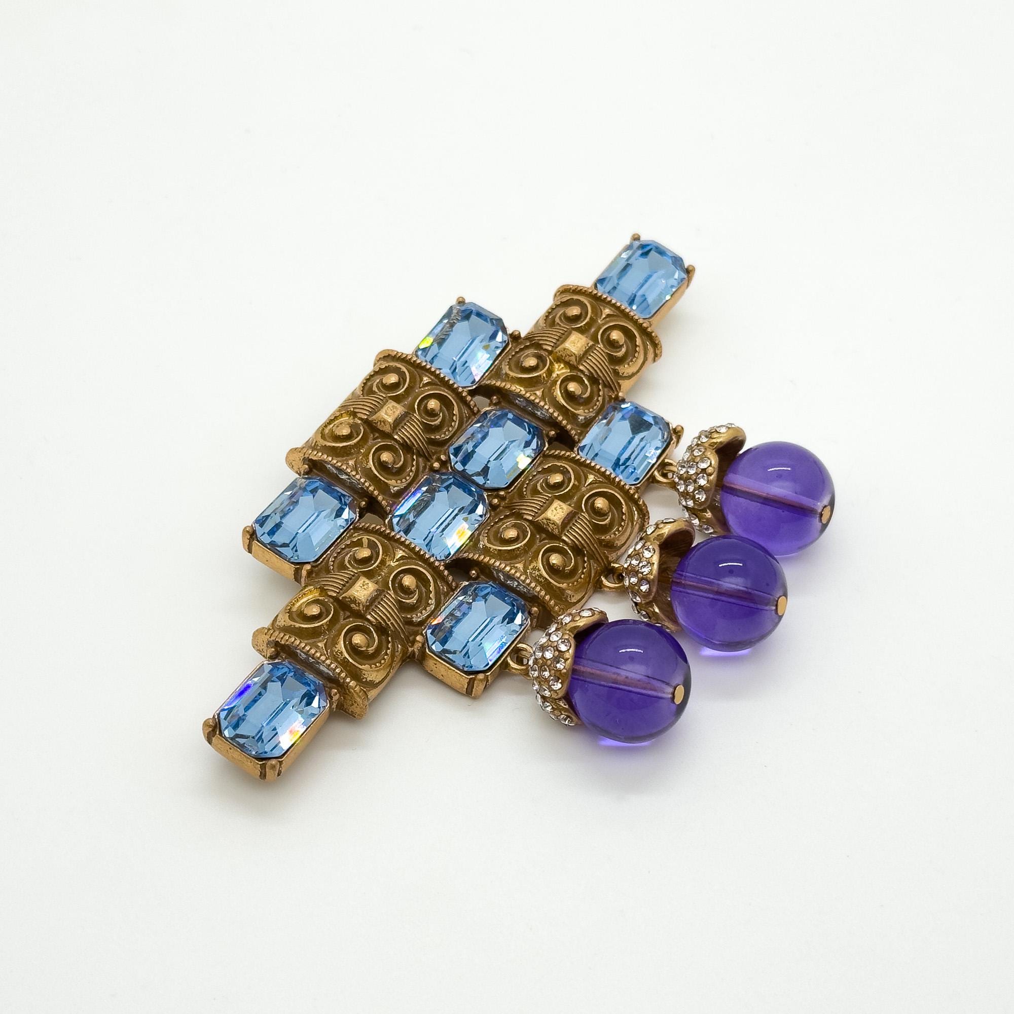 Vintage Deco Brooches, Art Deco Brooches, Totem Brooches, Amethyst ...