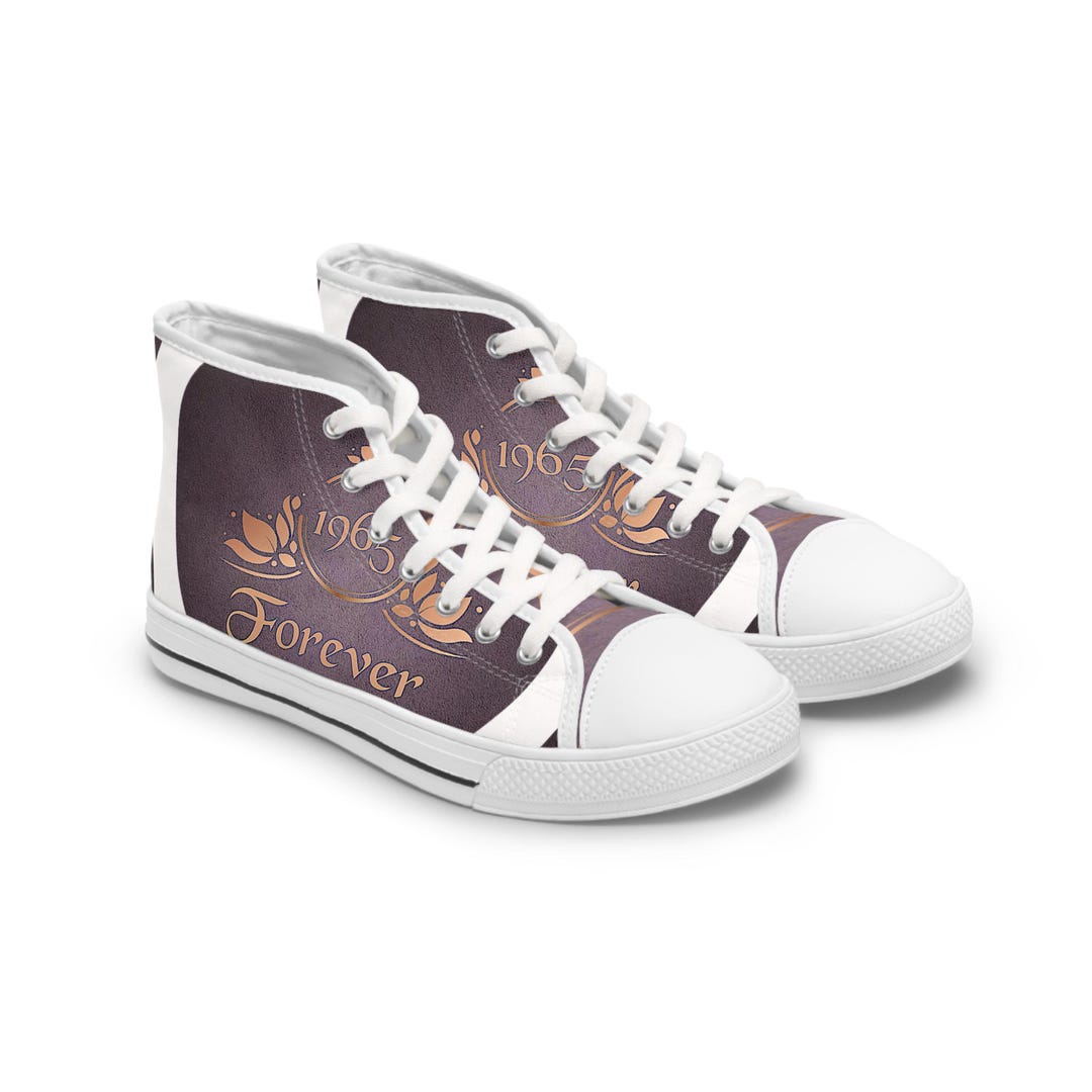 1965 Forever Women's High Top Sneakers With Forever Design, Retro ...