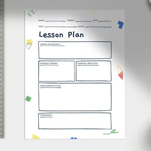 Lesson Plan Bundle - Etsy