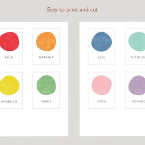 12 Printable Color Flashcards | Montessori-inspired Educational Cards ...