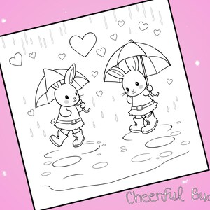 Cheerful Buddies 12 Cute and Cozy Coloring Pages Vol. 3 - Etsy