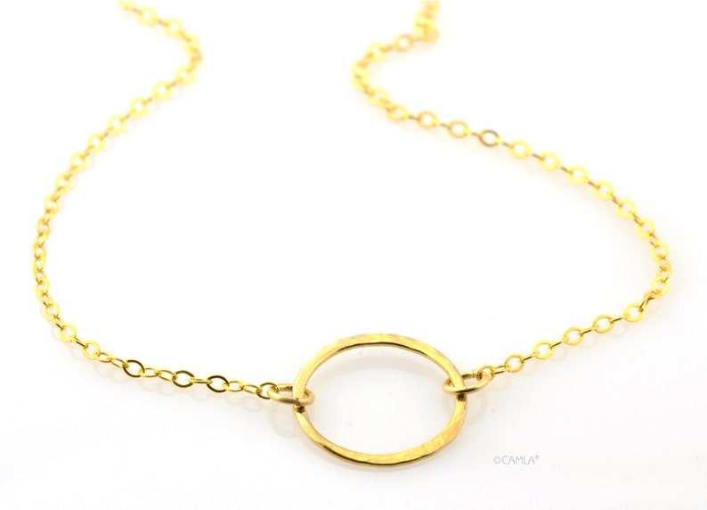 Gold Circle of Life Necklace | Etsy