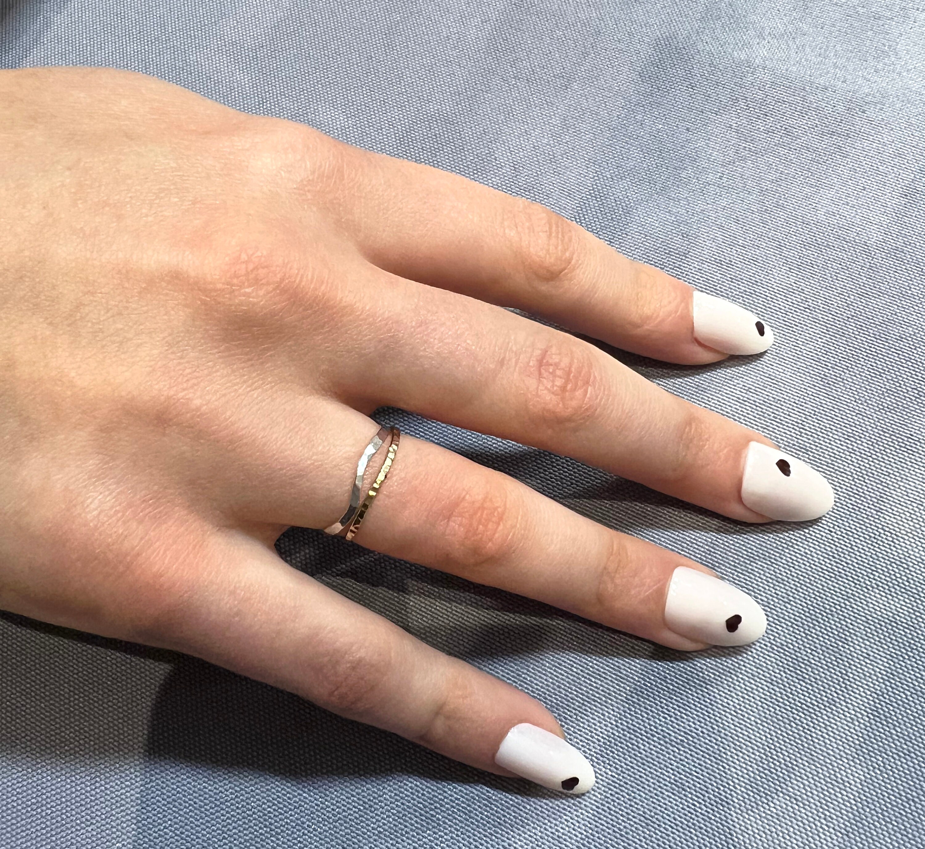 Silver Wavy Stacking Ring - Etsy