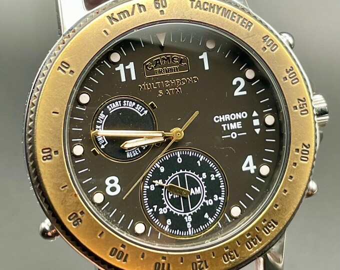 Vintage! CAMEL TROPHY ADVENTURE Wrist Watch With Multichrono Movt - Etsy