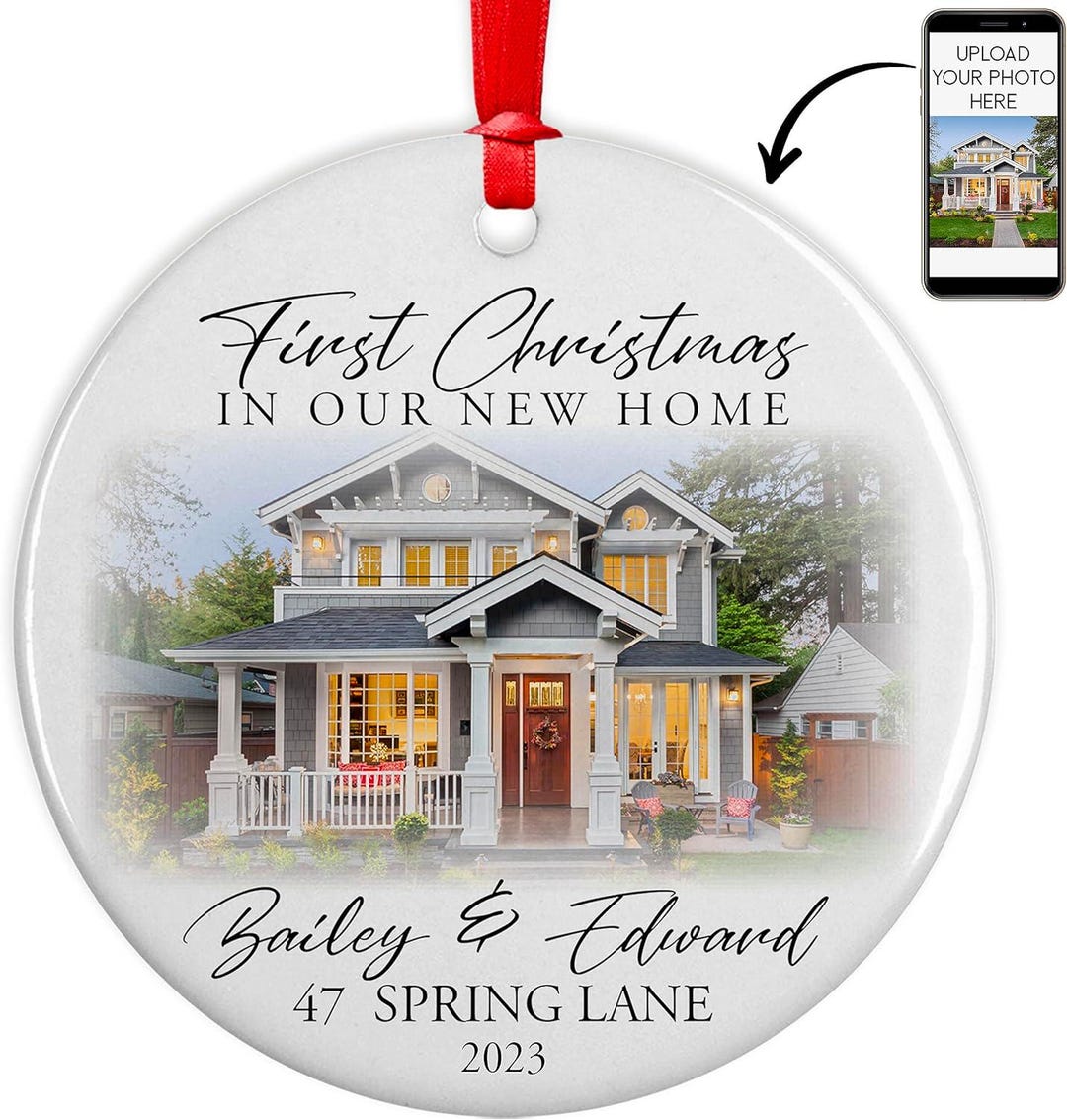 Personalized First Home Ornament 2024, Our First Christmas in New Home ...