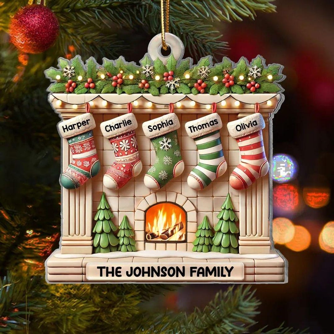Custom Family Christmas Ornaments, Personalized Family Christmas ...