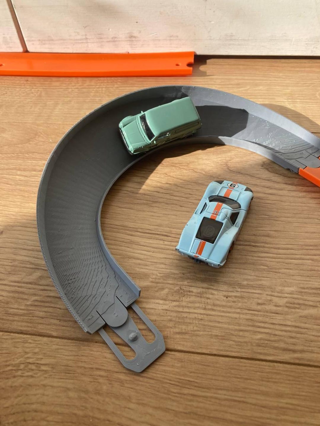 180 Degree Bank Turn: Hot Wheels Compatible Track Connector - Etsy