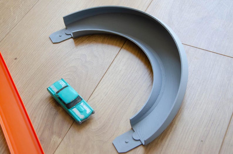 180 Degree Bank Turn Hot Wheels Compatible Track Connector, Hot Wheels ...