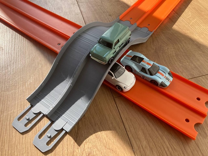 Hot Wheels Compatible Bridge Track: Two-lane Hump Jump - Etsy