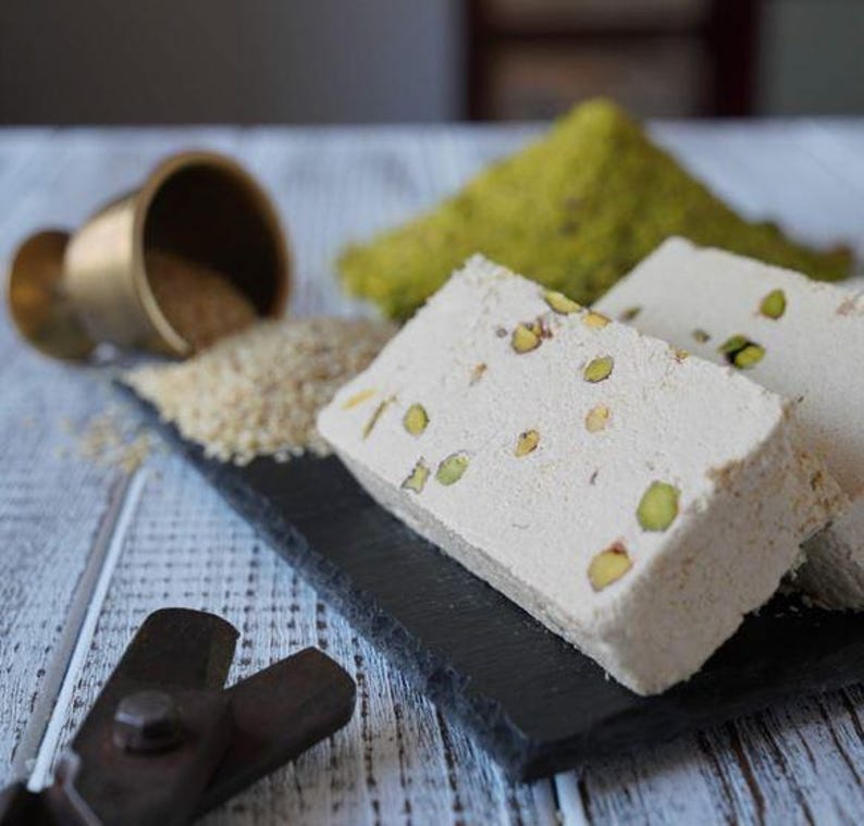Traditional Halva With Pistachio,pistachio Sesame,tahini Halva,gourmet ...