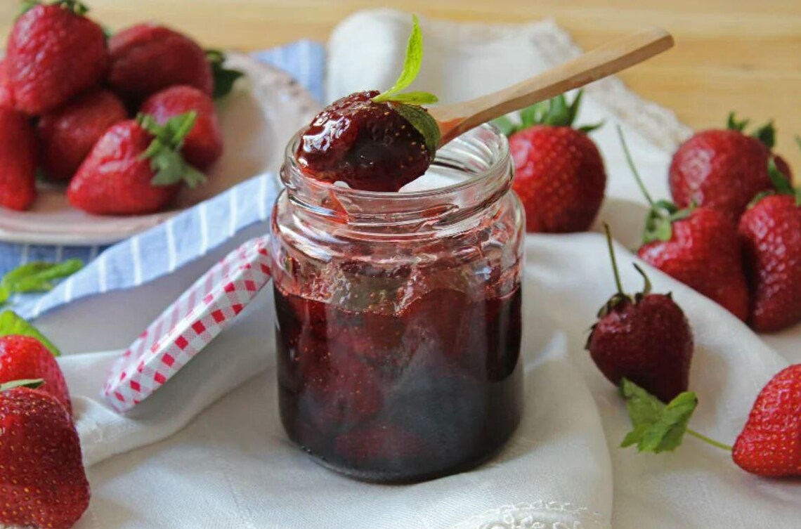 Organic Strawberry Jam,pure Strawberry Jam,authentic Foods,traditional ...