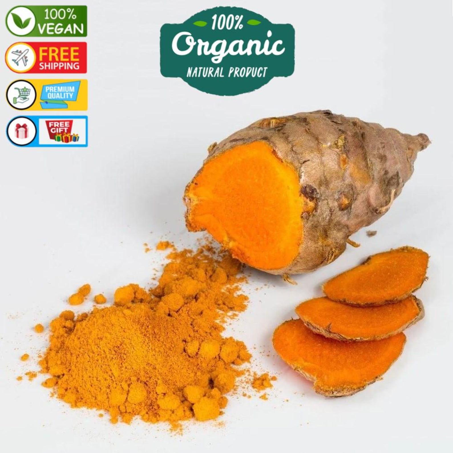 Curcumin Powder, Turmeric Root,spiece ,%100 Pure ,organic,natural ...
