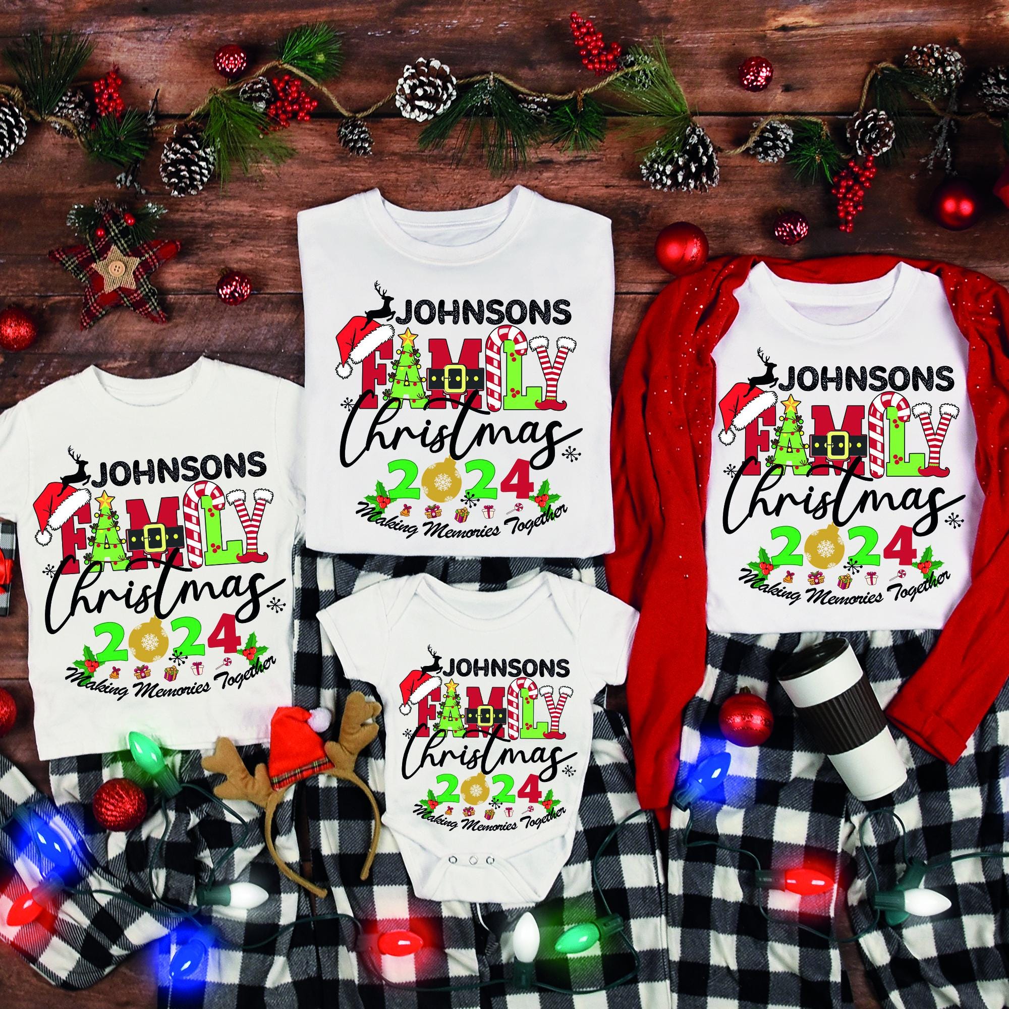 Personalized Family Christmas 2024 Making Memories Together Dtf ...
