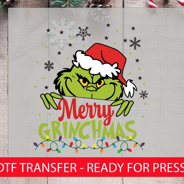Grinch Iron on Transfer - Etsy