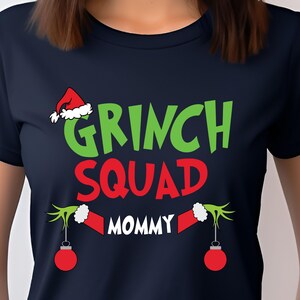 Custom Grinch Family Matching Christmas 2024 Shirts, Grinch Squad Shirt ...