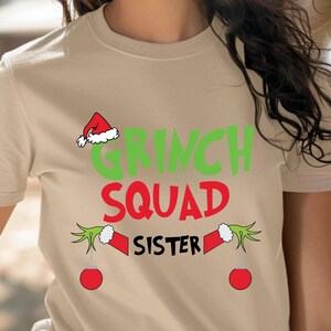 Custom Grinch Family Matching Christmas 2024 Shirts, Grinch Squad Shirt ...