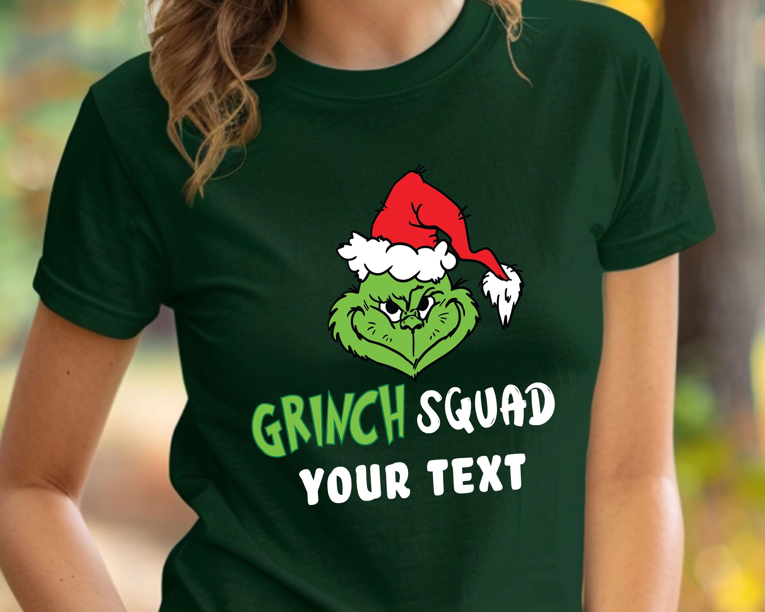 Grinch Squad Christmas Custom Family Matching Dtf Transfer, Grinchmas ...