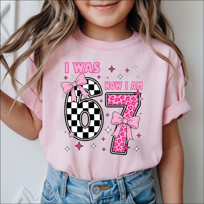 6 7 Cake Topper Girls - Etsy