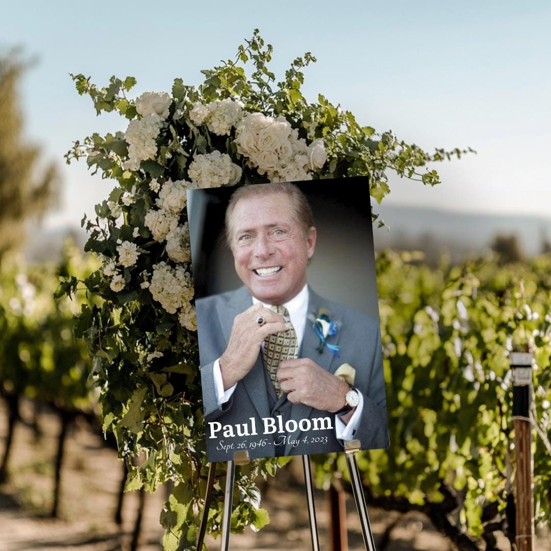 Photo Funeral Poster: Celebration of Life Decoration (canva Template ...