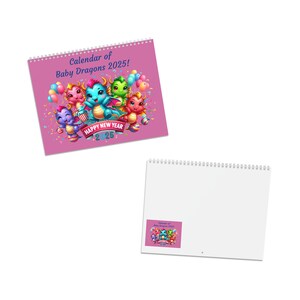 2025 Calendar of Baby Dragons, Cute Activities, Adorable Wall Calendar ...
