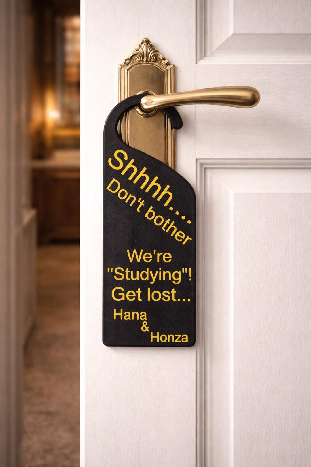 3d-printed "shhhh Don't Bother, We're Studying, Get Lost! - Do Not ...