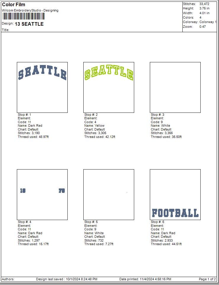 Retro Seattle Football Embroidery, Seattle Football Embroidery , Game ...