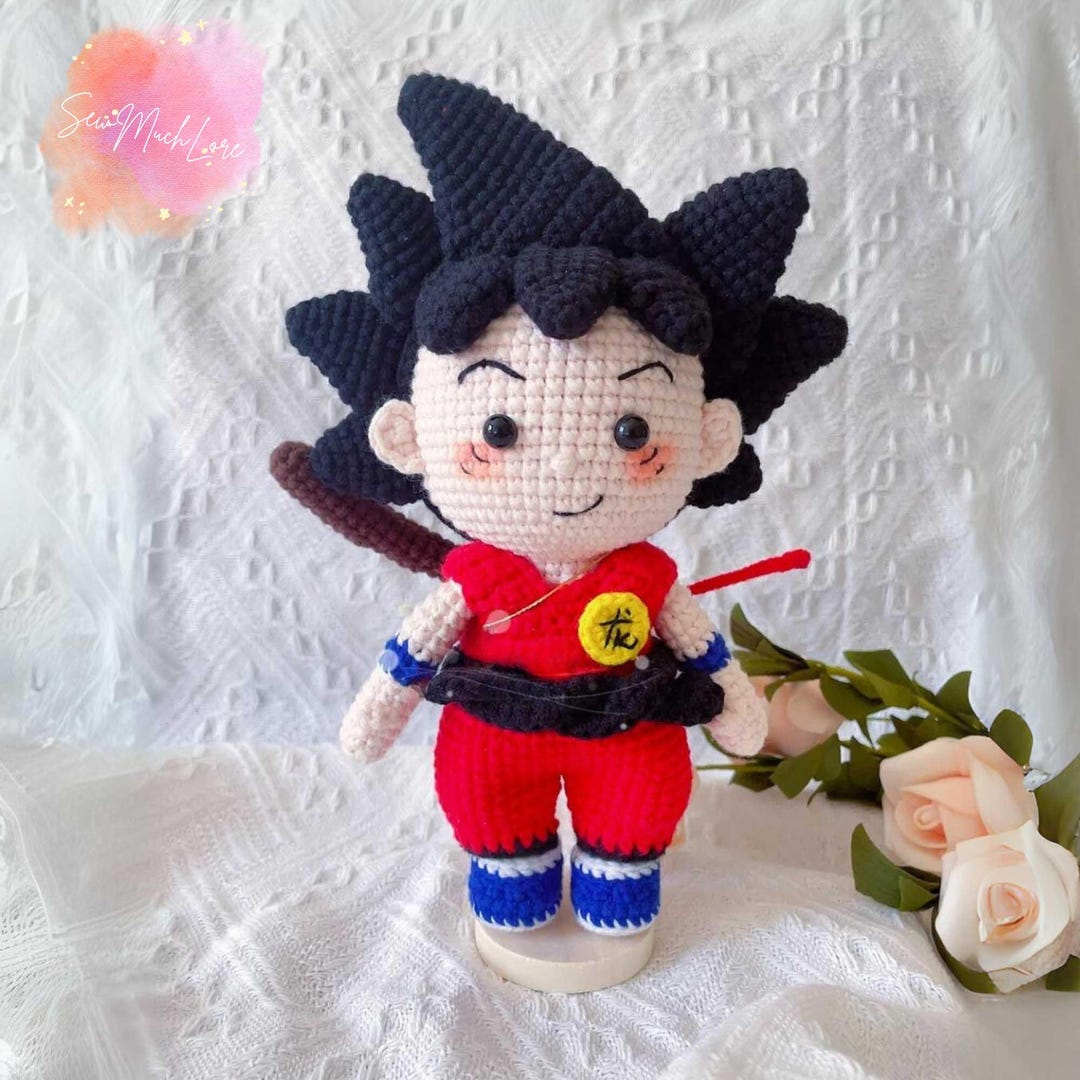 Amigurumi Goku Son English PDF Pattern, Cartoon Crochet Handmade, Goku ...