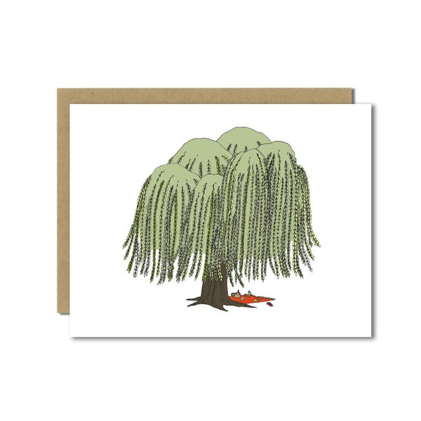 Willow Tree Greeting Card - Etsy