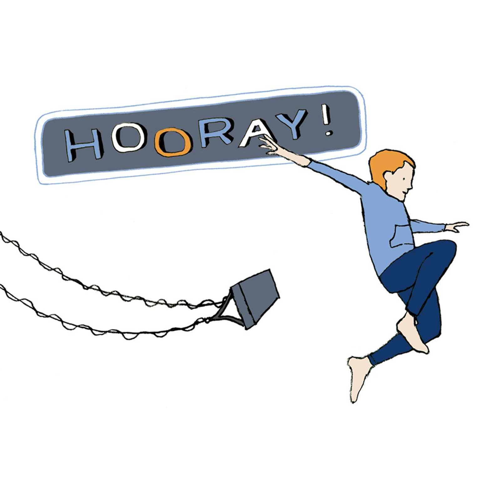 Hooray Congratulations Illustrated Greeting Card - Etsy