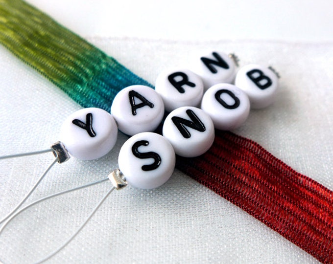 Yarn Snob Two Snag Free Stitch Markers Fits up to 5.5 Mm 9 US - Etsy