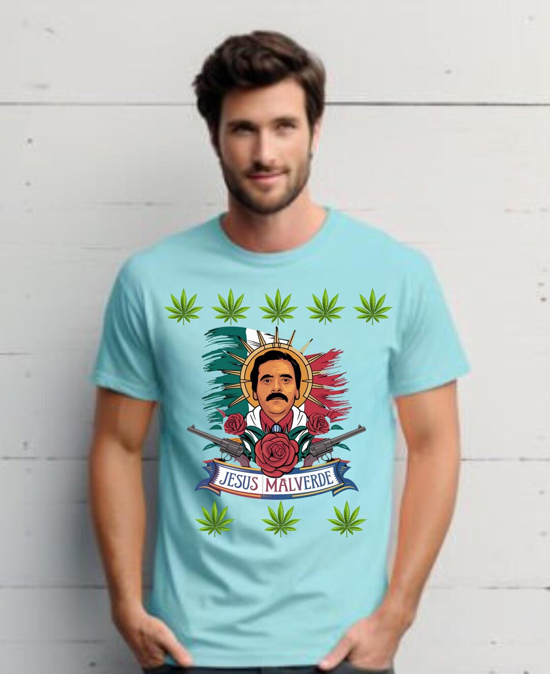 Jesus Malverde Legend Iconic Printable Design for T-shirts,unique Gifts ...