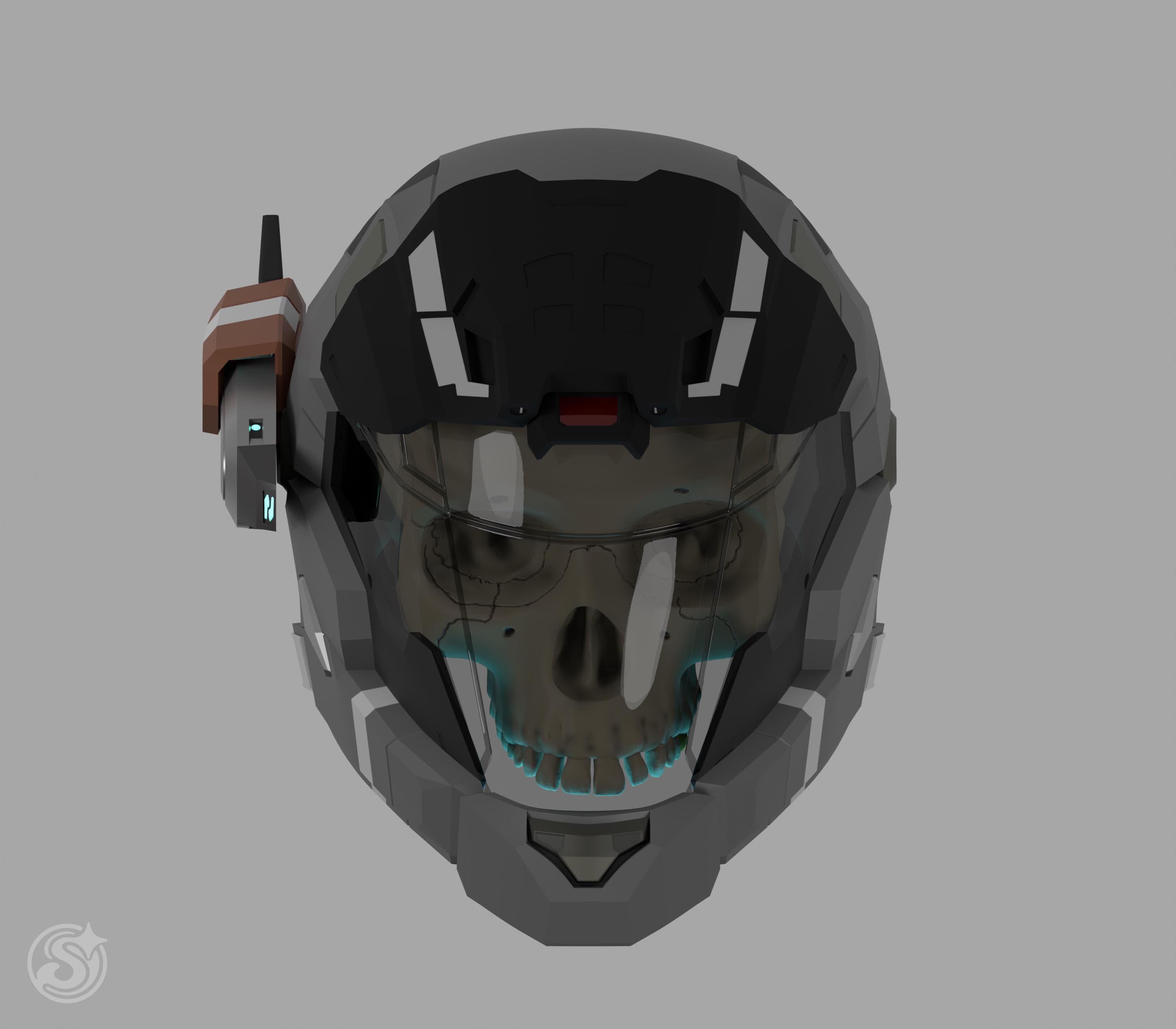 Haunted / Pilot Helmet STL | 3D Printer Files - Etsy