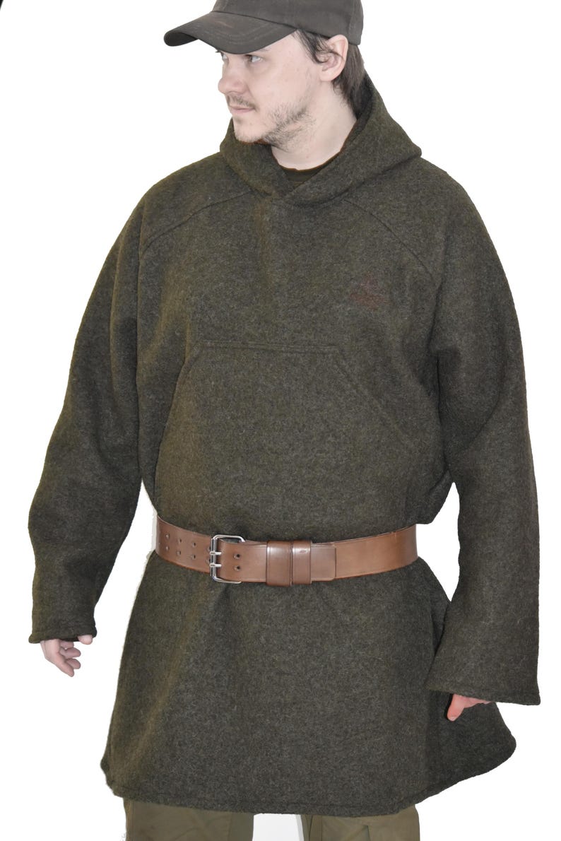 100% Pure Wool Bushcraft Tunic - Handmade in the Netherlands ...