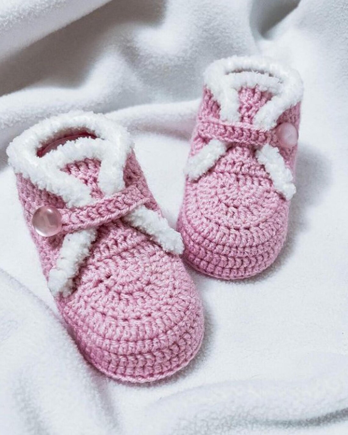 Handmade Cozy Crochet Baby Booties Custom Baby Moccasin Knit Shoes Soft ...